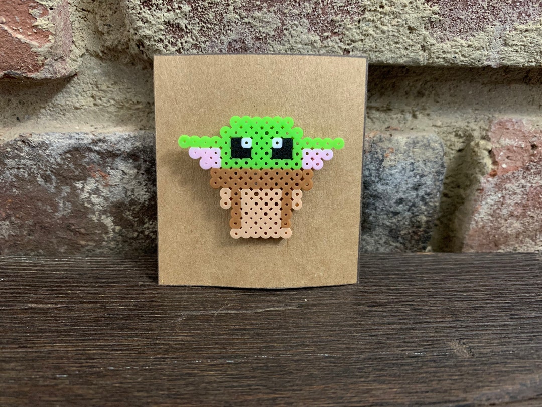 DIY Baby Yoda Grogu Perler Beads Tutorial |The Mandalorian STAR WARS ...