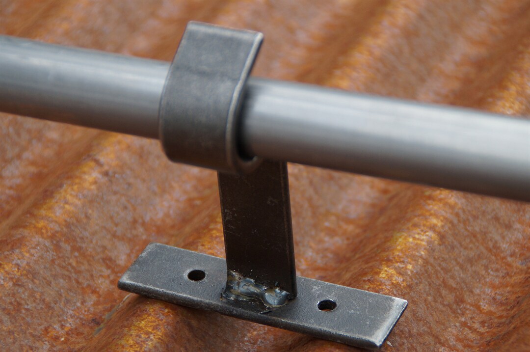 1 Single Center Support Bracket, Iron Drapery Brackets - Etsy