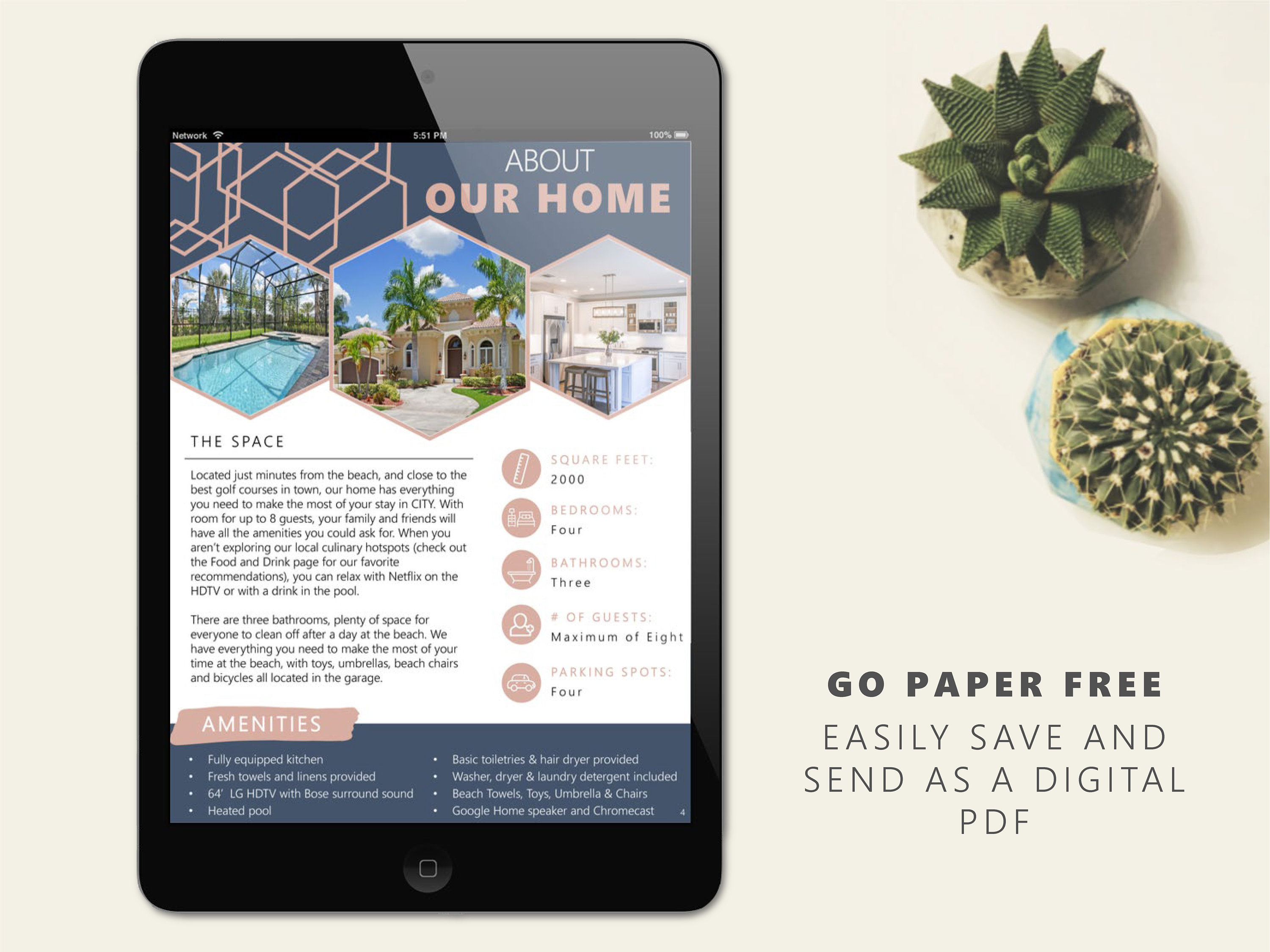 Beach House Welcome Book – Airbnb Home Rental - Guidebook – Printable ...