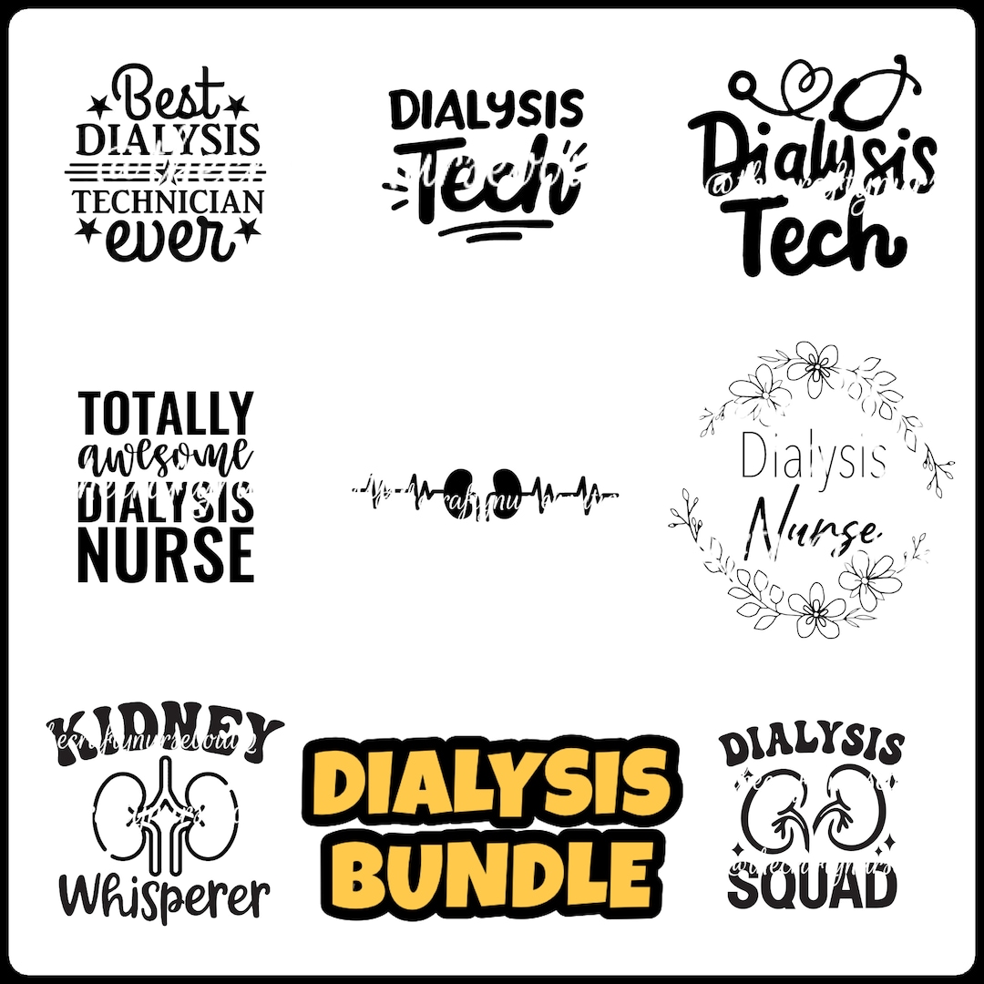 Renal Dialysis 8 SVG Bundle, Zip File - Etsy