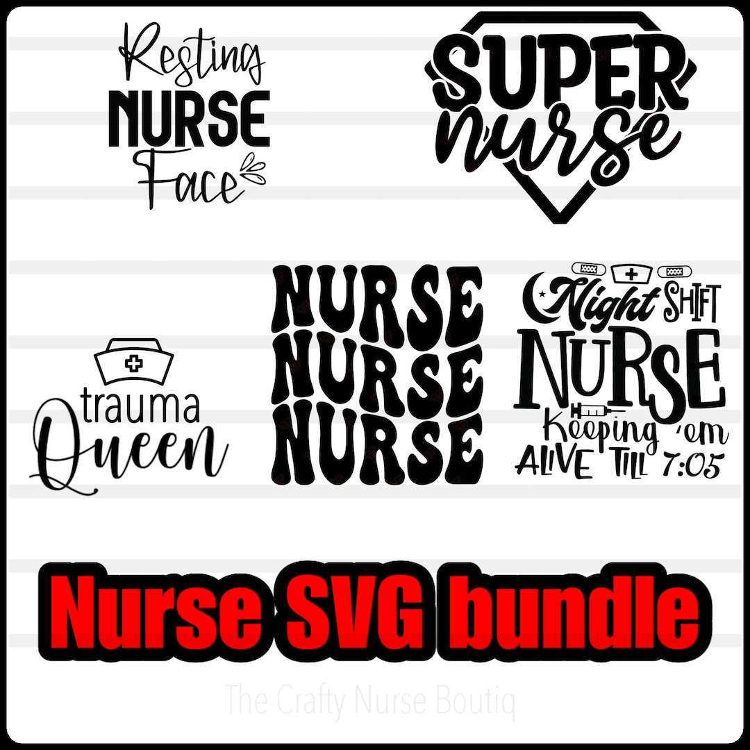 Nurse SVG Files - Etsy