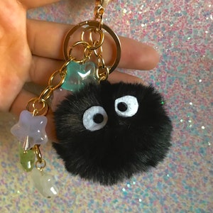 Soot Sprite Keychain Anime Cartoon Popculture Merch Aesthetic Nerdy ...
