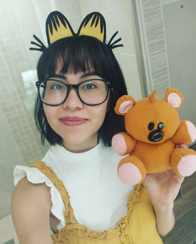 Garfield Costume Ears || Handmade Paper Felt Cosplay Arlene Headband ...
