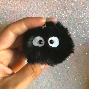 Soot Sprite Keychain Anime Cartoon Popculture Merch Aesthetic Nerdy ...