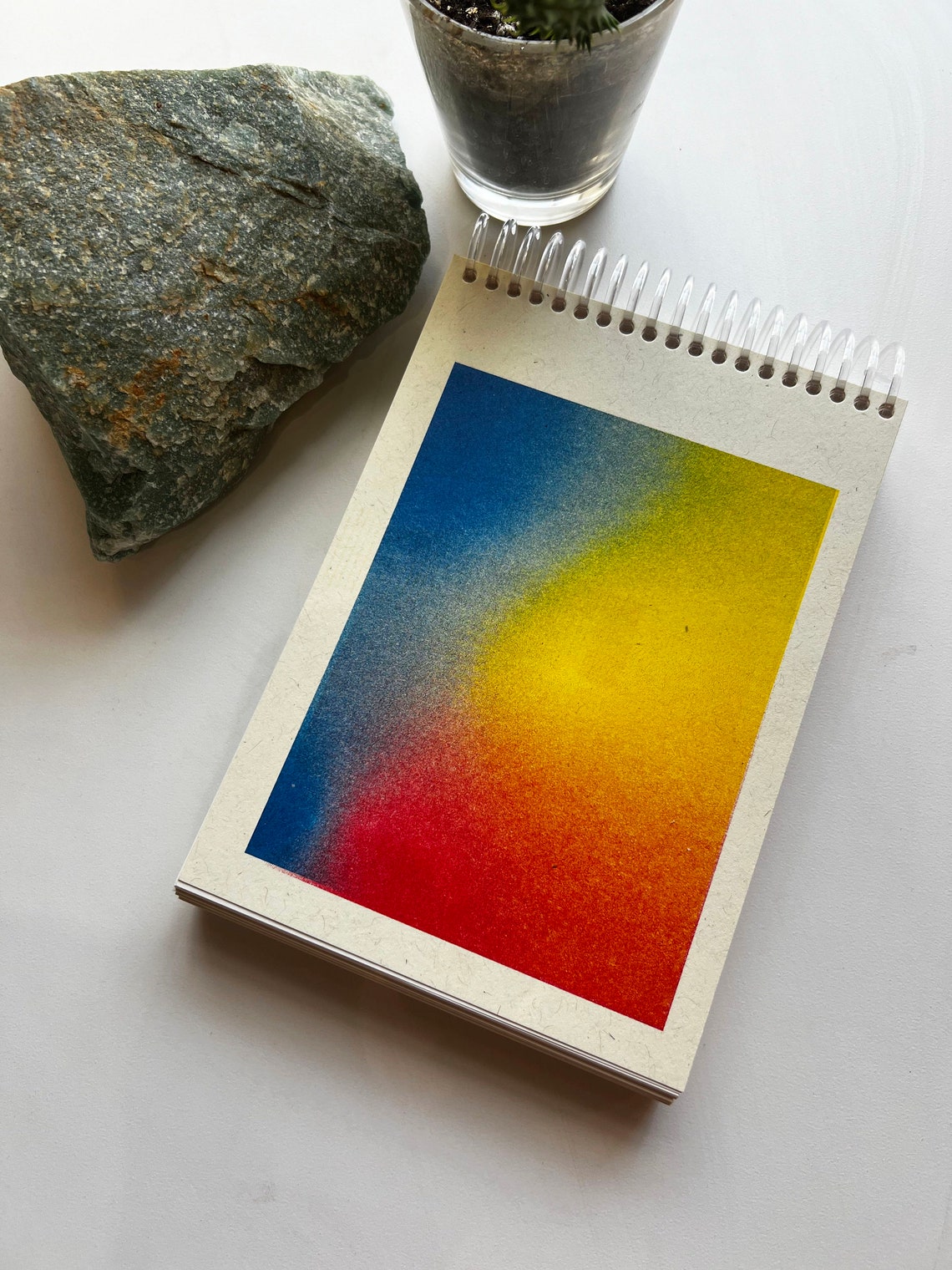 Big Grip Primary Colors Gradient Risograph Printed 1 Spiral Bound ...