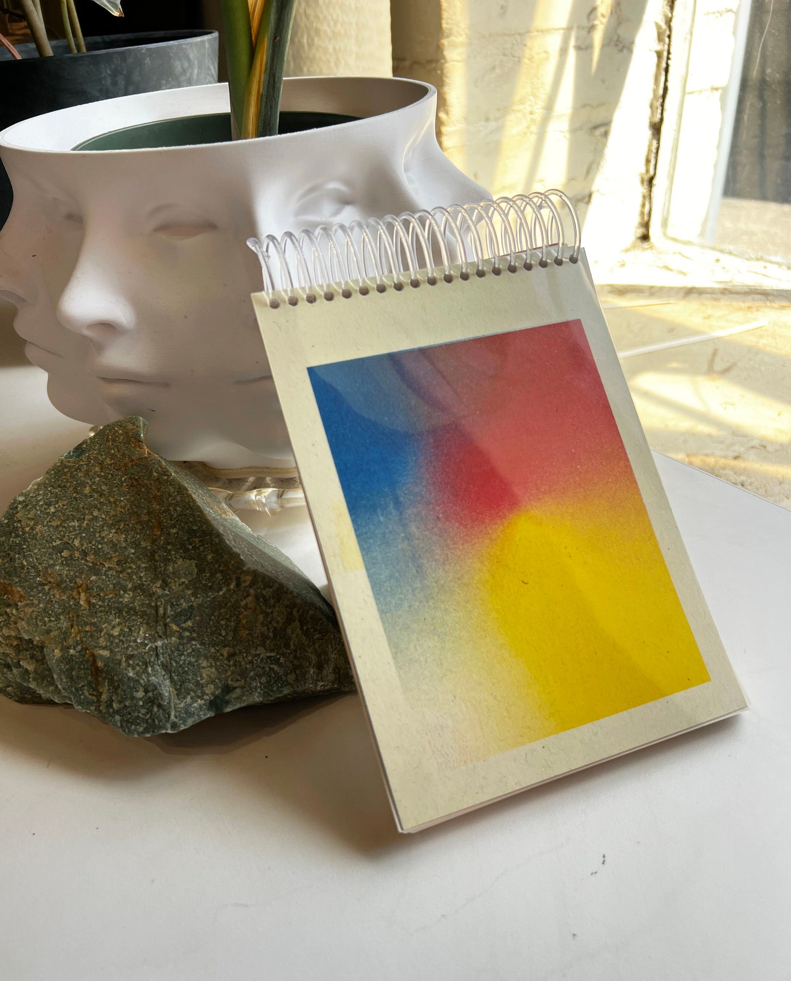 Big Grip Primary Colors Gradient Risograph Printed 1" Spiral Bound ...