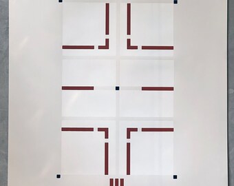 Geometric Screen Print Faster Screen Print Geometric Wall - Etsy