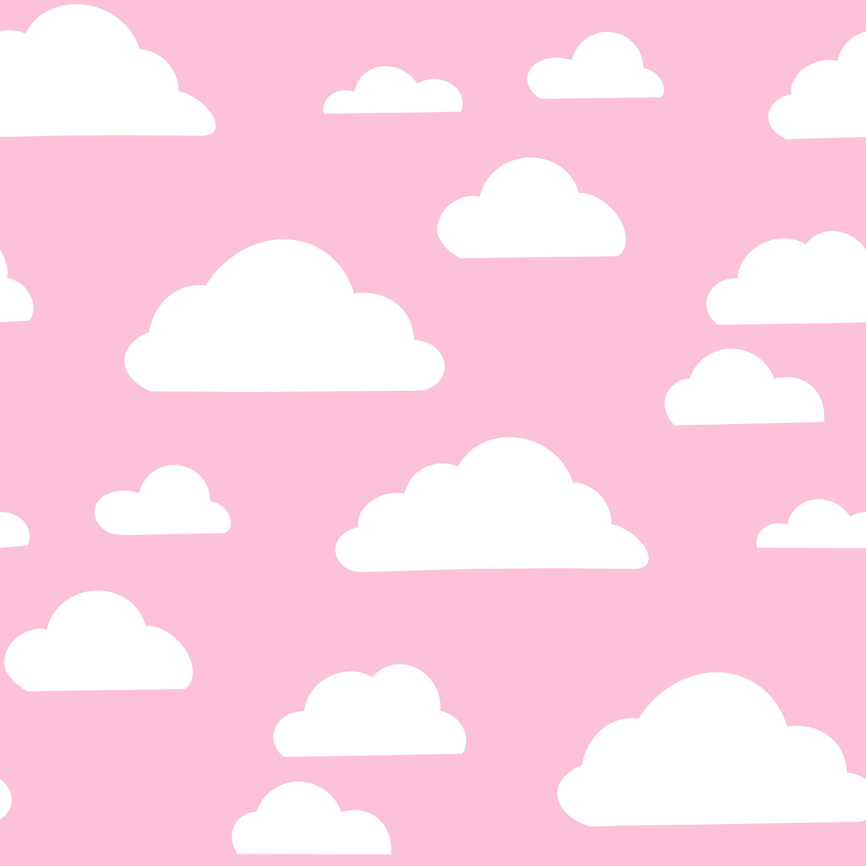 Pink Clouds seamless repeat digital pattern repeat for | Etsy