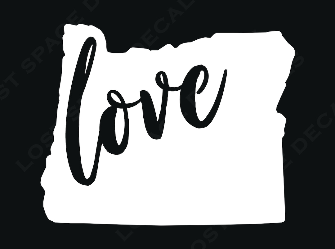 Oregon Love Vinyl Decal Sticker - Etsy