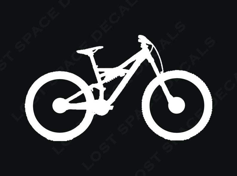 Mountain Bike Vinyl Decal Sticker - Etsy