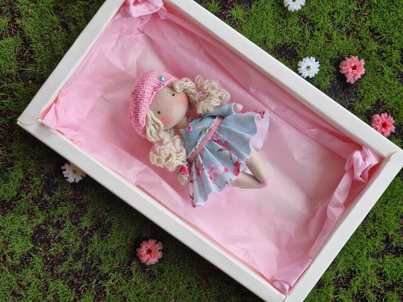 Miniature Doll Small Textile Doll for 1/12 Scale Dolls House, Cloth ...