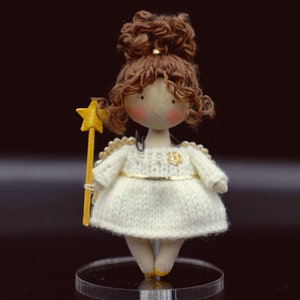 Mini Cloth Collectible Doll Figurine Christmas Guardian Angel, Cute ...