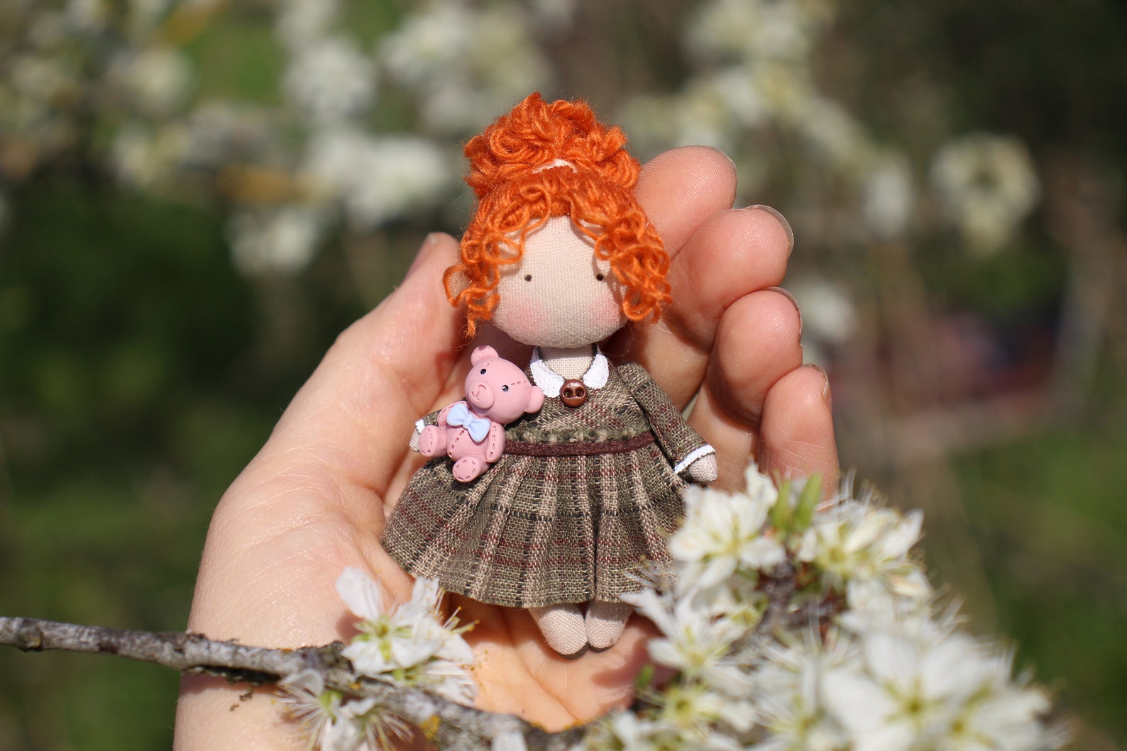 Unique Miniature Custom Rag Doll Calm Anxiety, Comfort Gift, Cute Gift ...