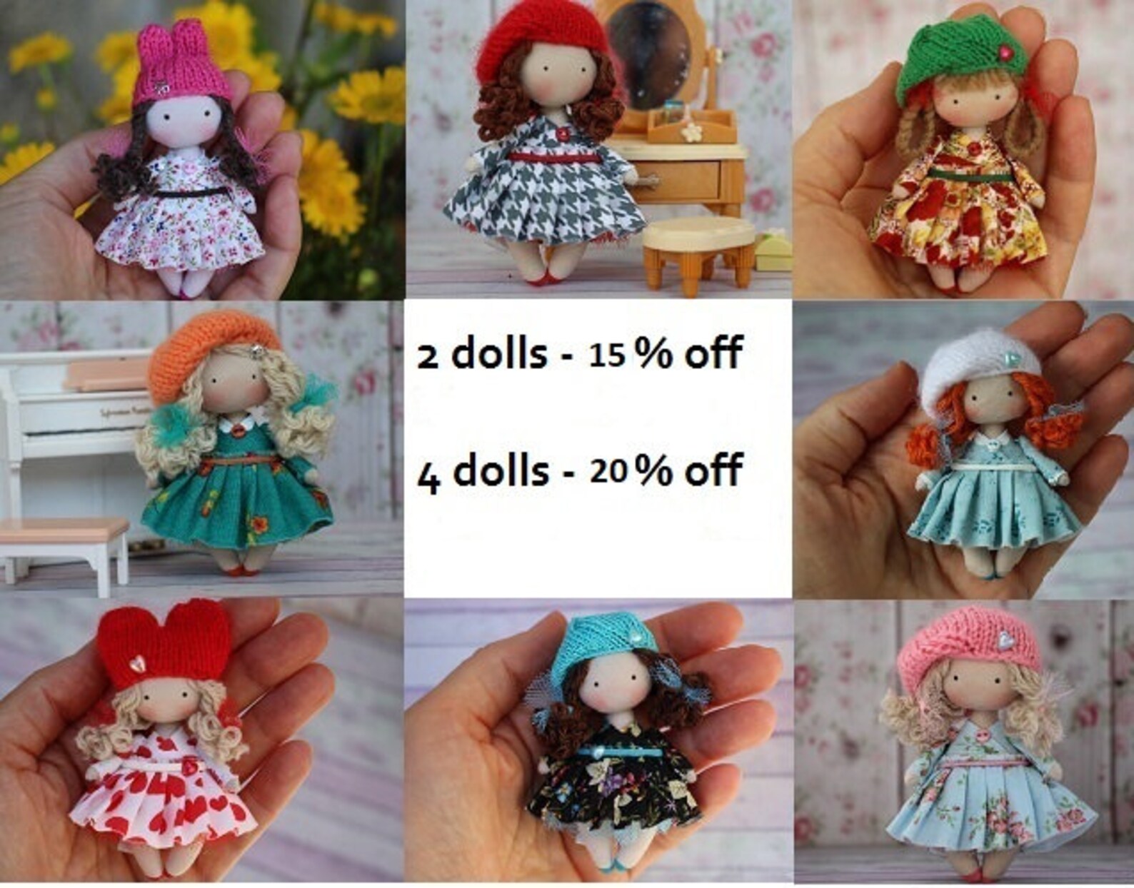 Unique Miniature Custom Rag Doll Calm Anxiety Comfort Gift - Etsy