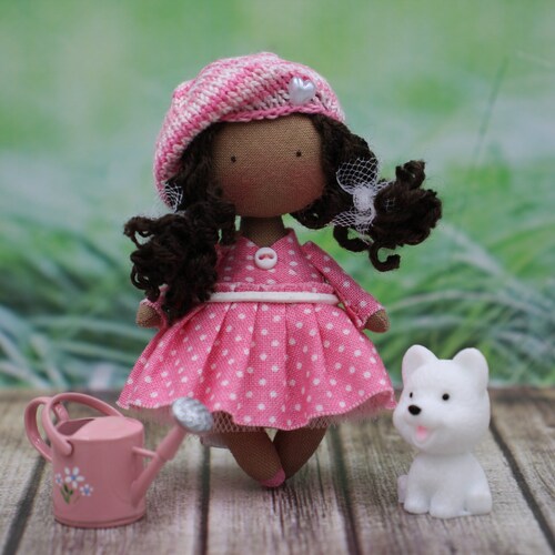 Cute Mini Fabric Handmade Redhead Doll for Dollhouse 1/12 - Etsy