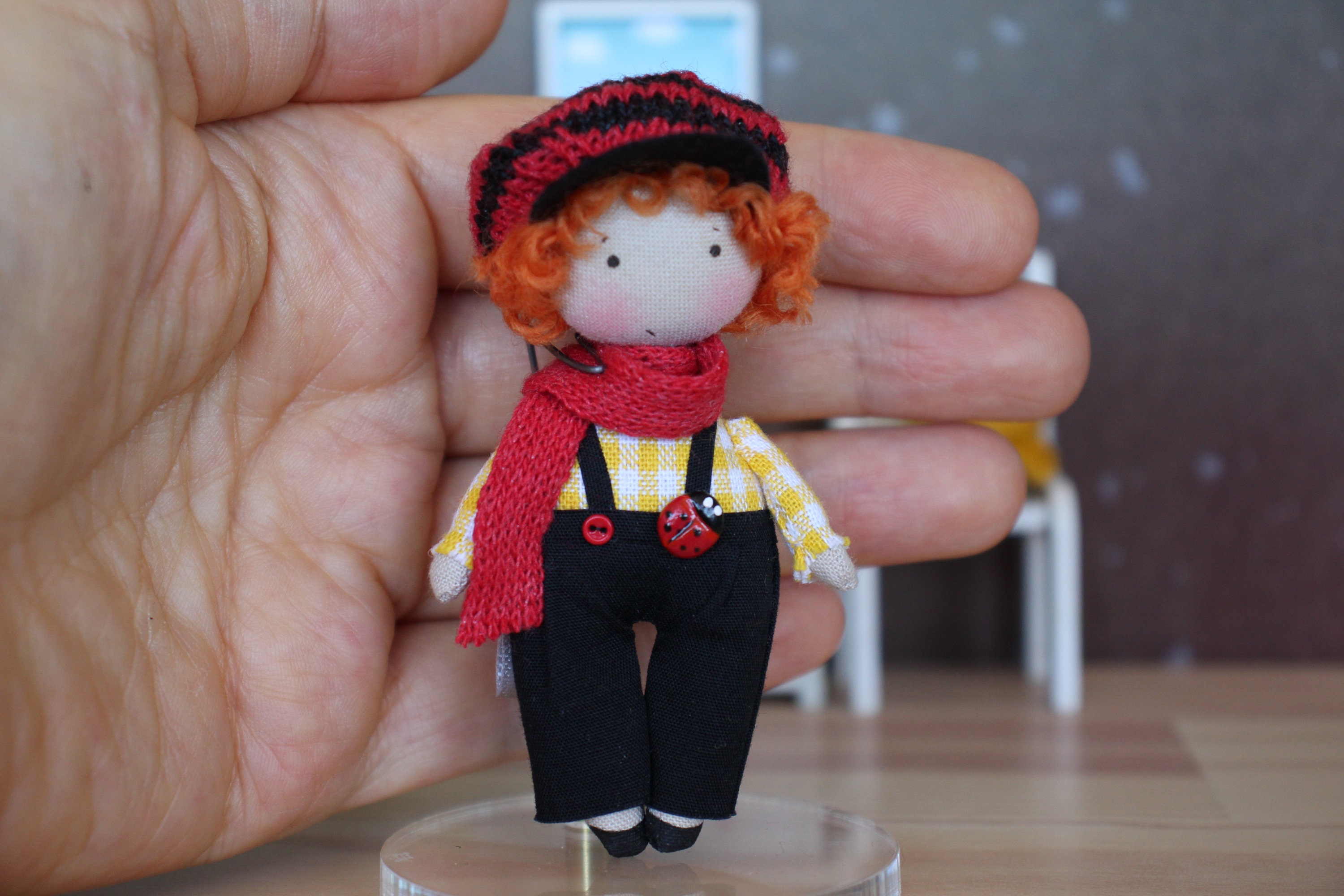 Miniature Personalized Boy Doll Miniature Rag Doll for - Etsy
