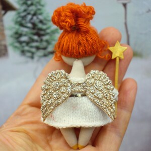 Mini Cloth Collectible Doll Figurine Christmas Guardian Angel, Cute ...