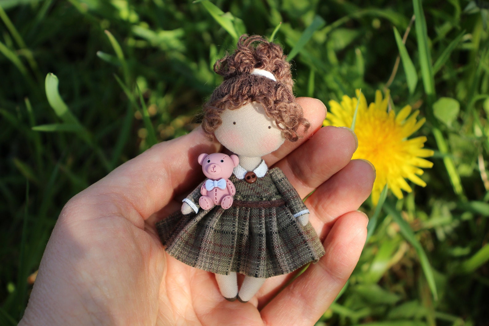 Unique Miniature Custom Rag Doll Calm Anxiety, Comfort Gift, Cute Gift ...