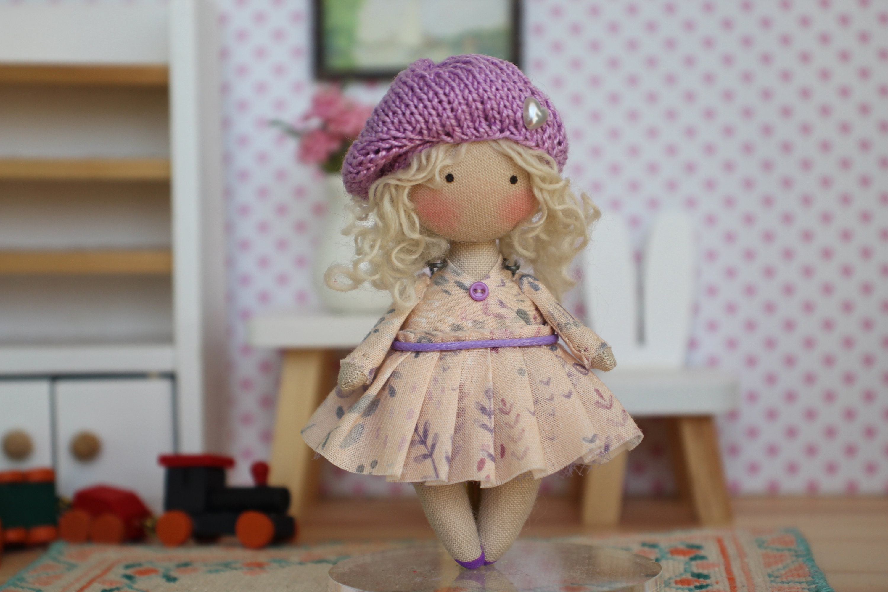 Colección en miniatura linda mini muñeca de tela muñeca - Etsy México