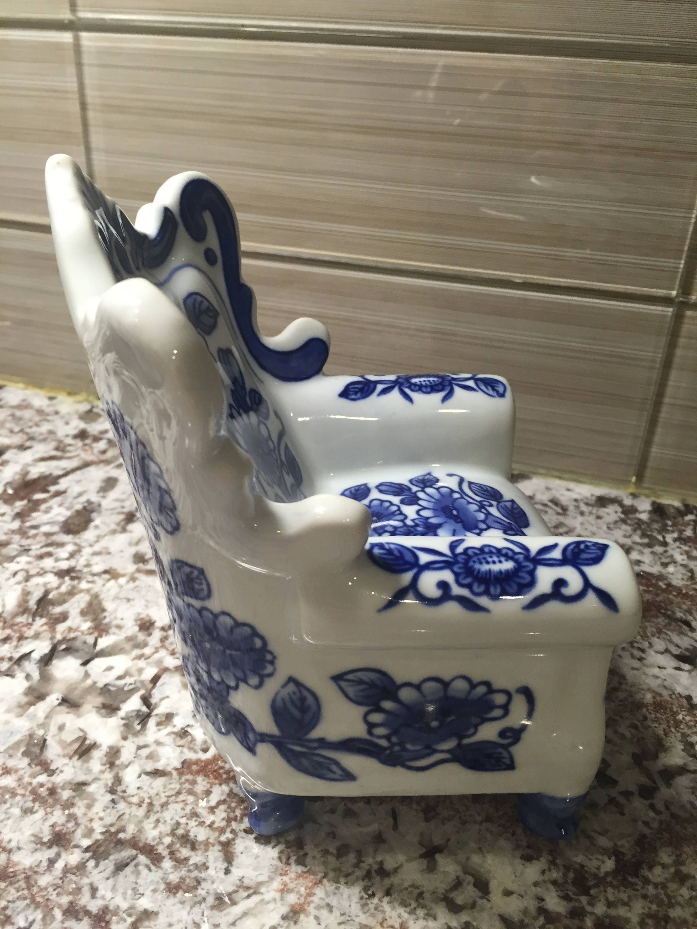 Vintage 50s NANTUCKET Large Porcelain Chair Figurine - Etsy