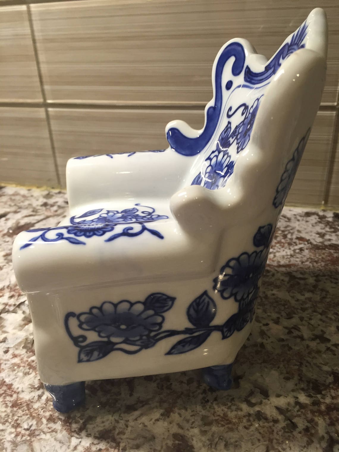 Vintage 50s NANTUCKET Large Porcelain Chair Figurine - Etsy