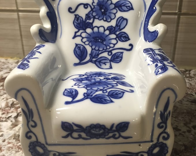 Vintage 50s NANTUCKET Large Porcelain Chair Figurine - Etsy