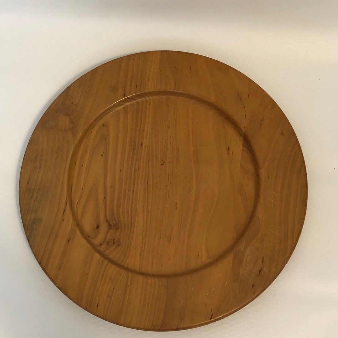 Ingo Knuth & Daniela Mola for DMK Large wood Plate Charger - Etsy.de