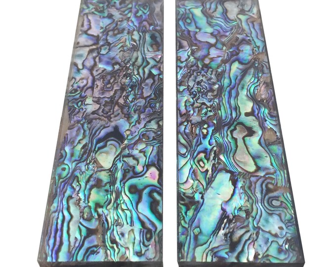 1 Pair Natural Pura Abalone Knife Handle Inlay Scale Blank | Etsy