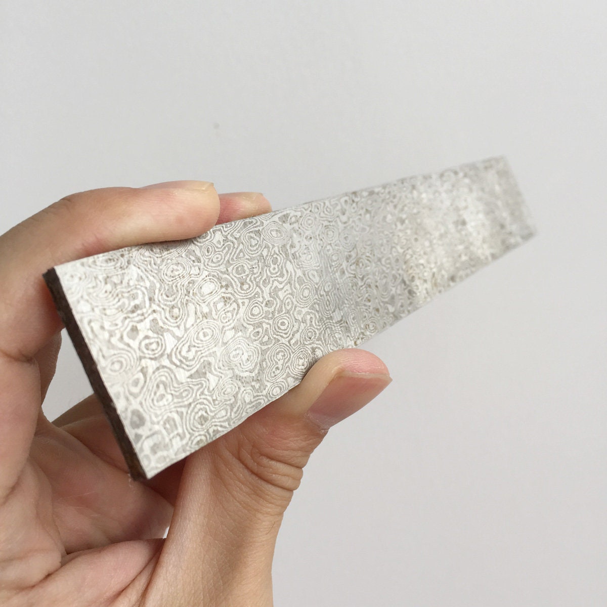 30x200x3mm Stainless Damascus Steel Random Pattern Knife | Etsy