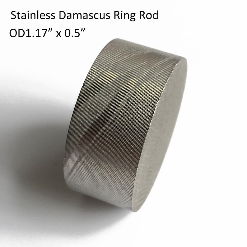 Diameter 29.70mm X 12.7mm Length STAINLESS Damascus Steel - Etsy