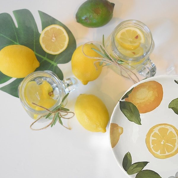 Lemon Plates - Etsy