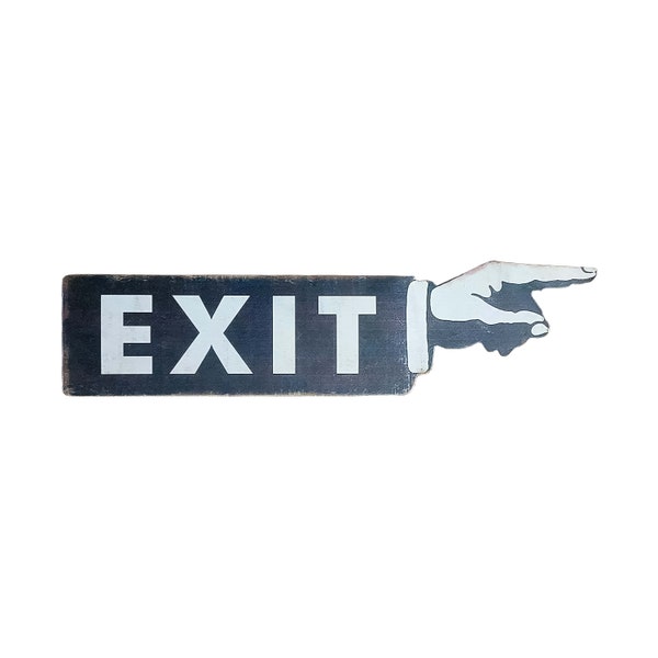 Finger Exit Sign - Etsy