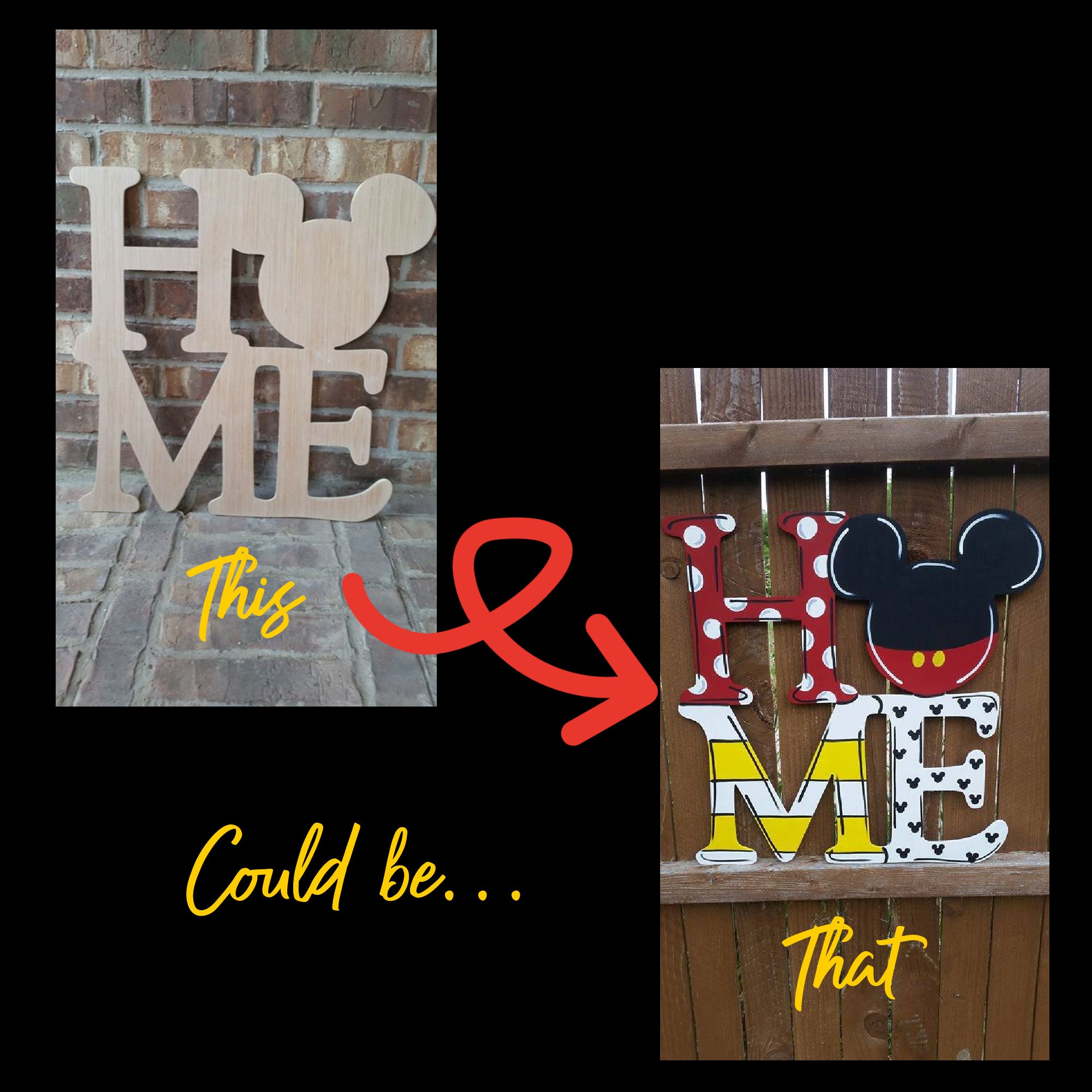 Mickey Mouse Door Hanger Mickey Mouse Door Sign Mickey Mouse - Etsy