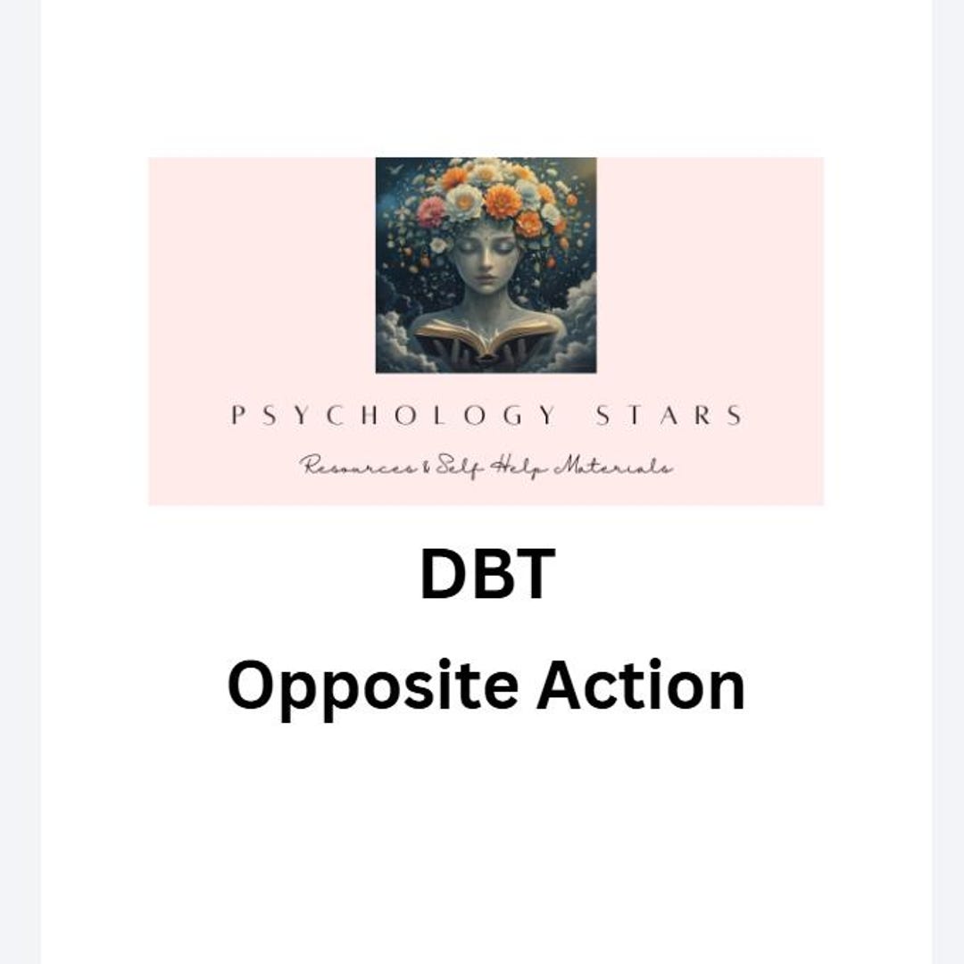 Therapists Aid / DBT - Opposite Action Worksheet /printable/ Therapy ...