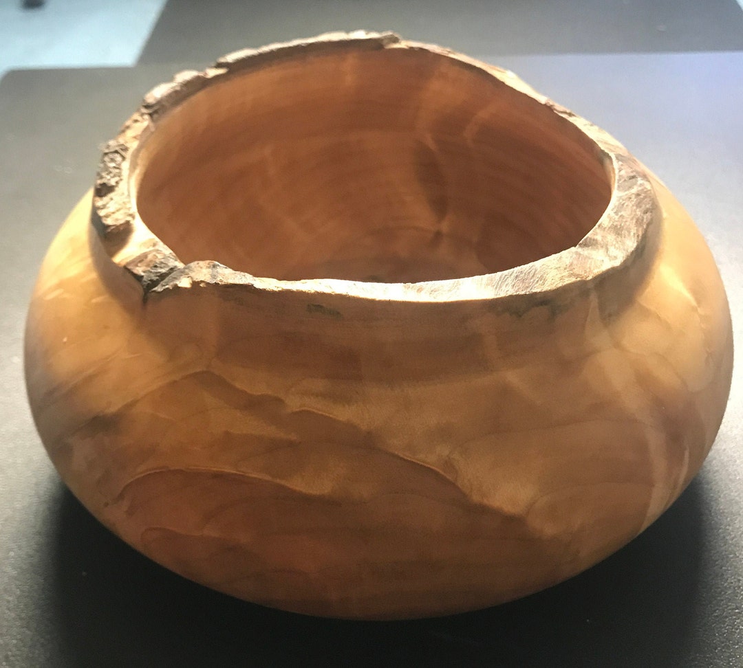 Live Edge Hand Turned. Natural Edge Bowl, - Etsy