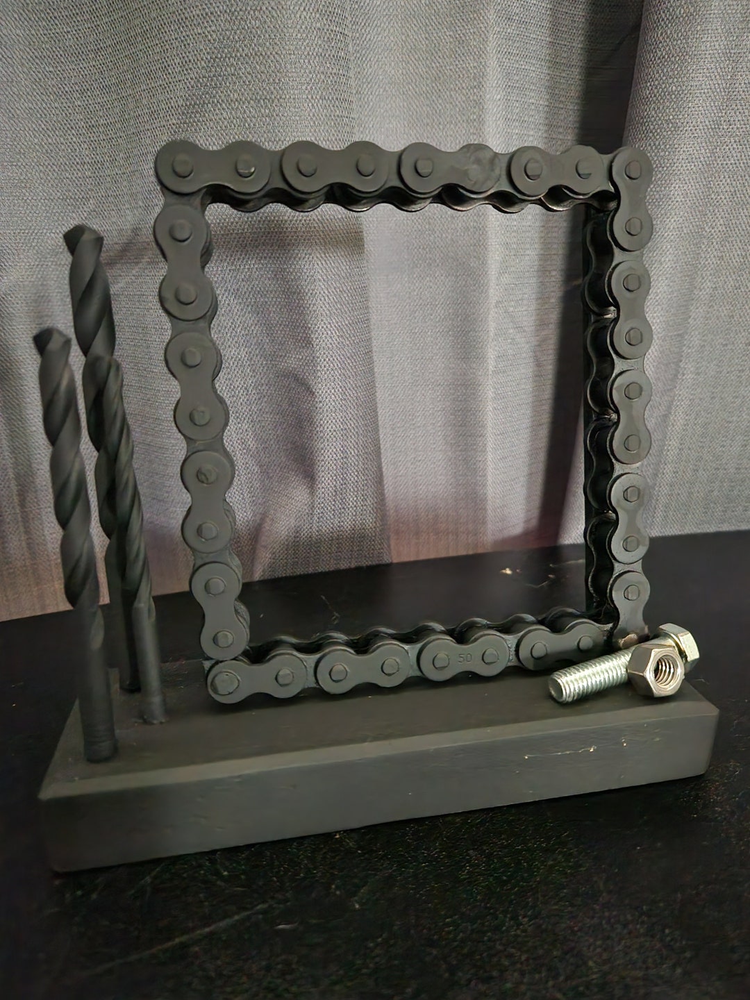 Chain Picture Frame/w Stand. - Etsy