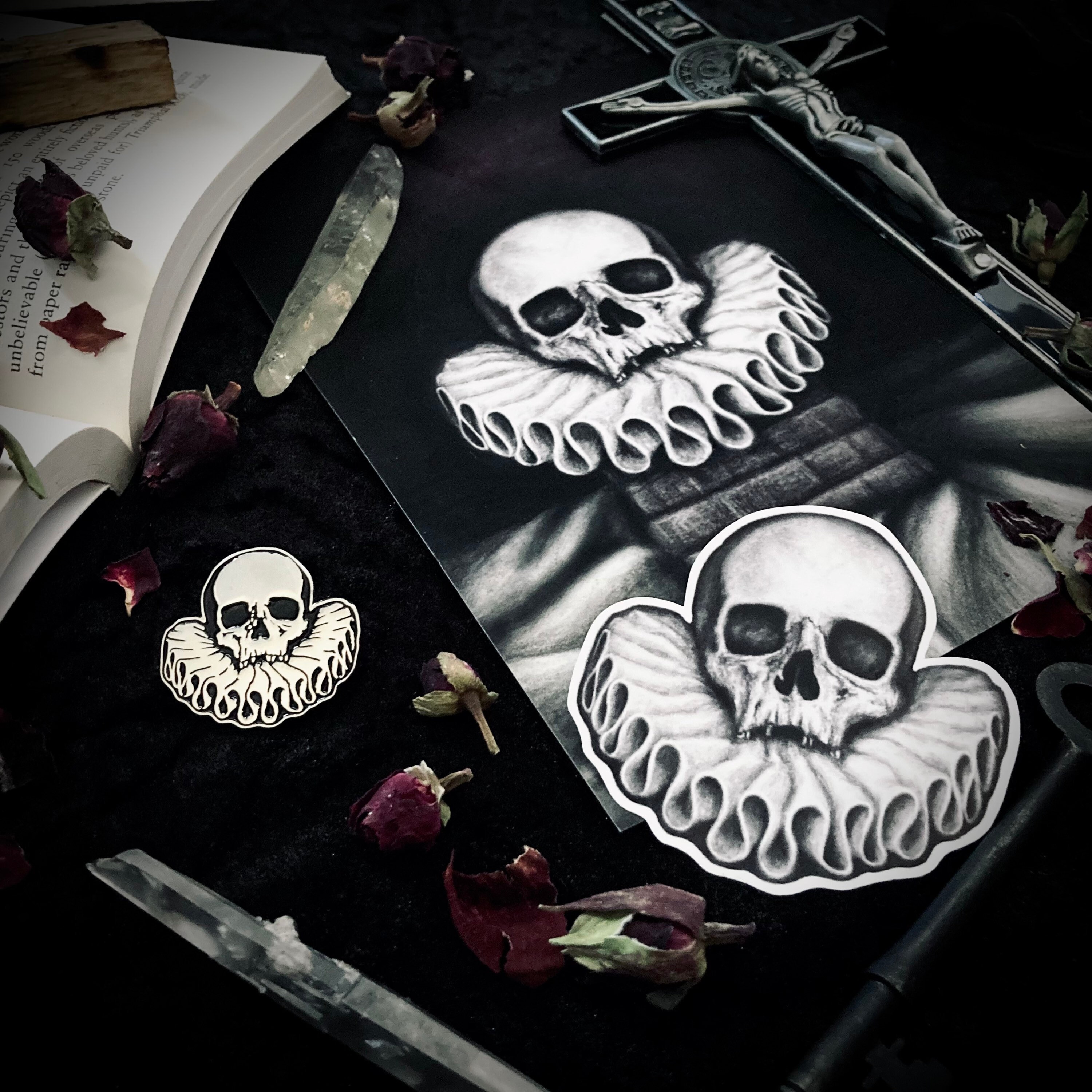 Elizabethan Death Sticker, Vinyl Stickers, Fine Art Sticker, Laptop ...