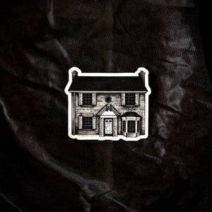 Haunted Residence Sticker, Vinyl Stickers, Architecture, Haunted House ...