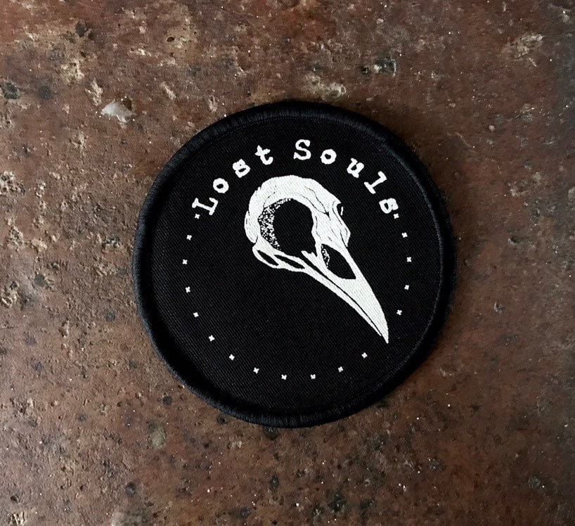 Iron On Patch Crow Skull Patch Skull Patch Screen Print | Etsy