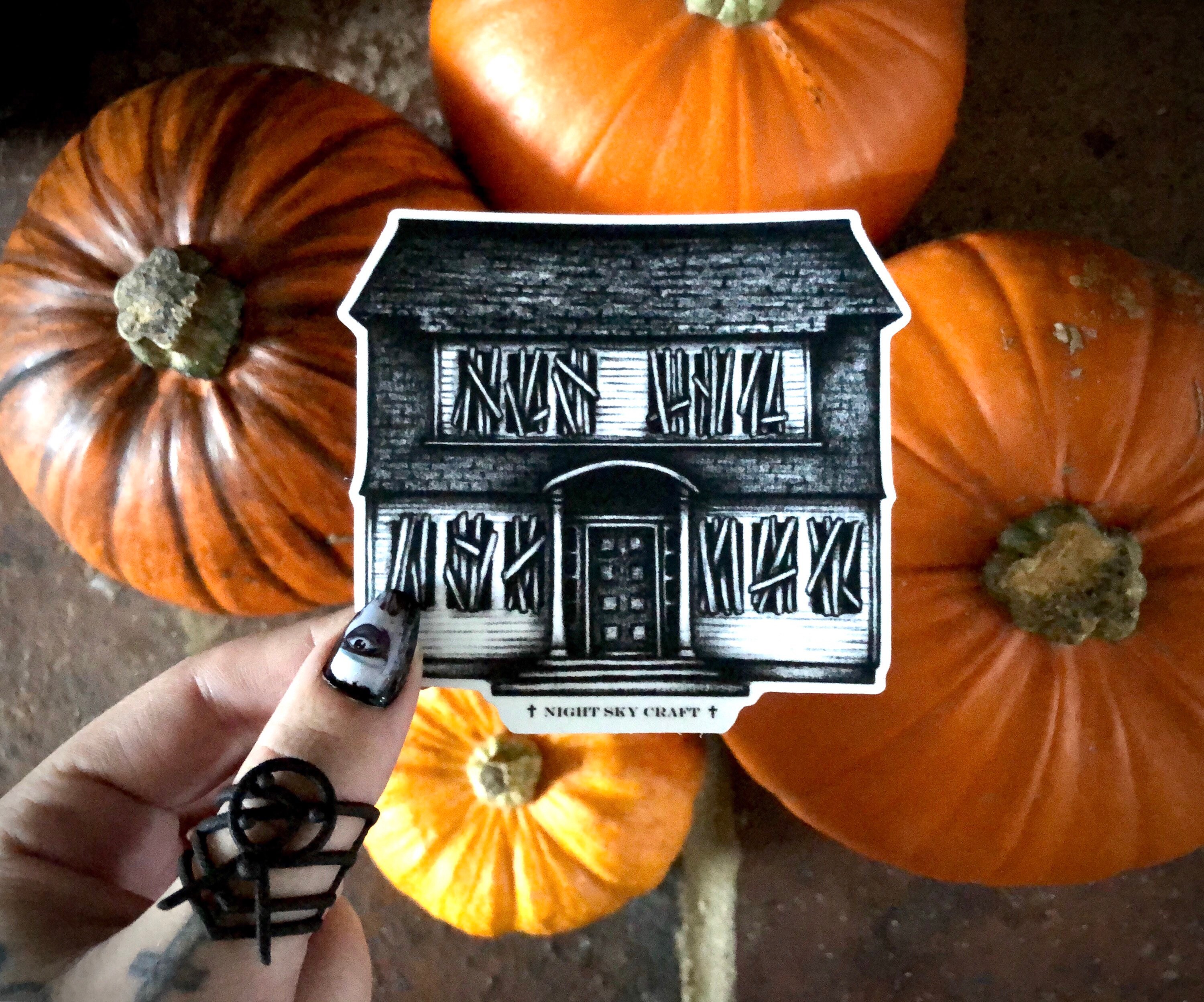 Elm Street House Sticker Vinyl Stickers Haunted House | Etsy