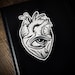 Anatomical Crying Heart Vinyl Sticker, Shaded Heart Tattoo, Vinyl ...