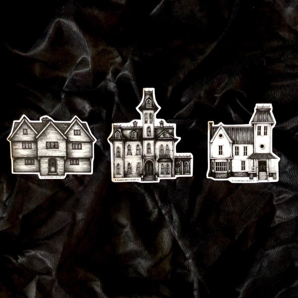 Haunted House Decal - Etsy