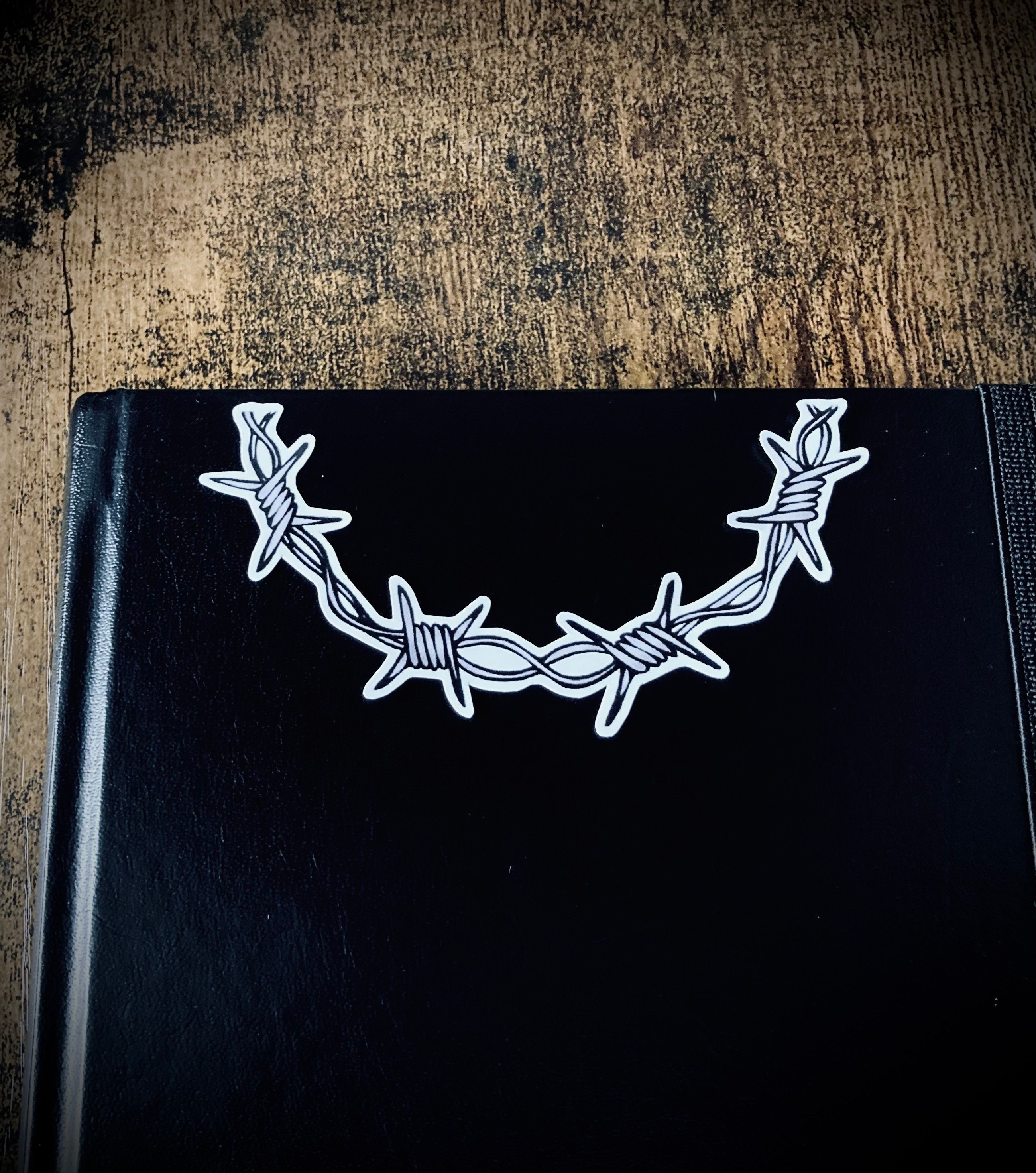 Barbed Wire Vinyl Sticker, Tattoo Flash Sticker, Vinyl Sticker,laptop ...