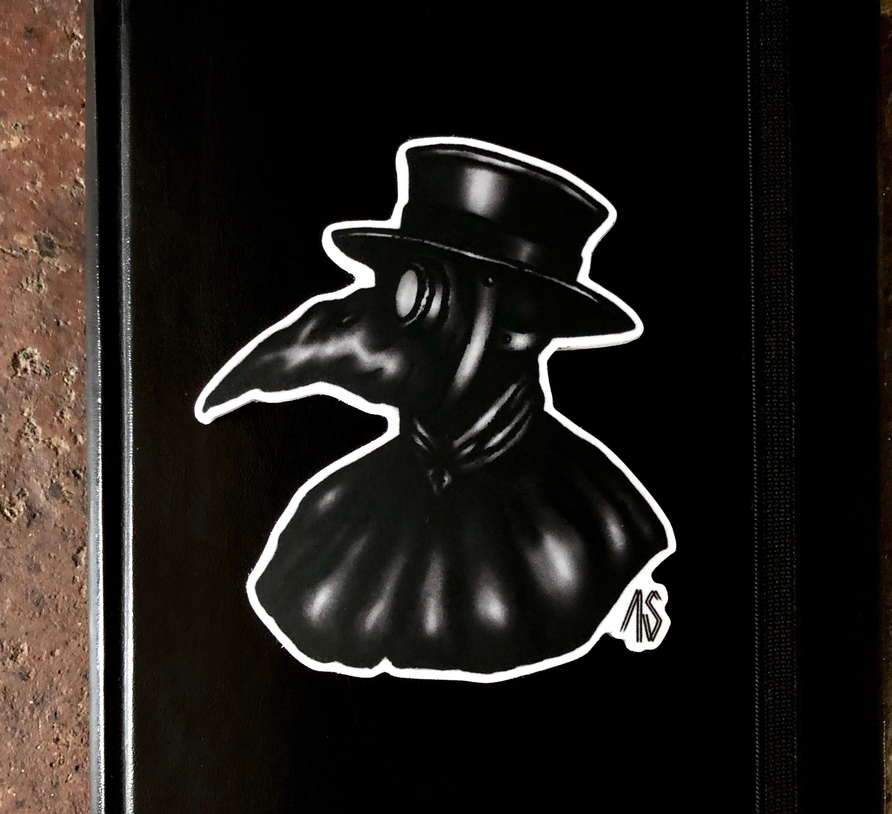 Plague Doctor Sticker Vinyl Stickers Victorian Death Doctor - Etsy