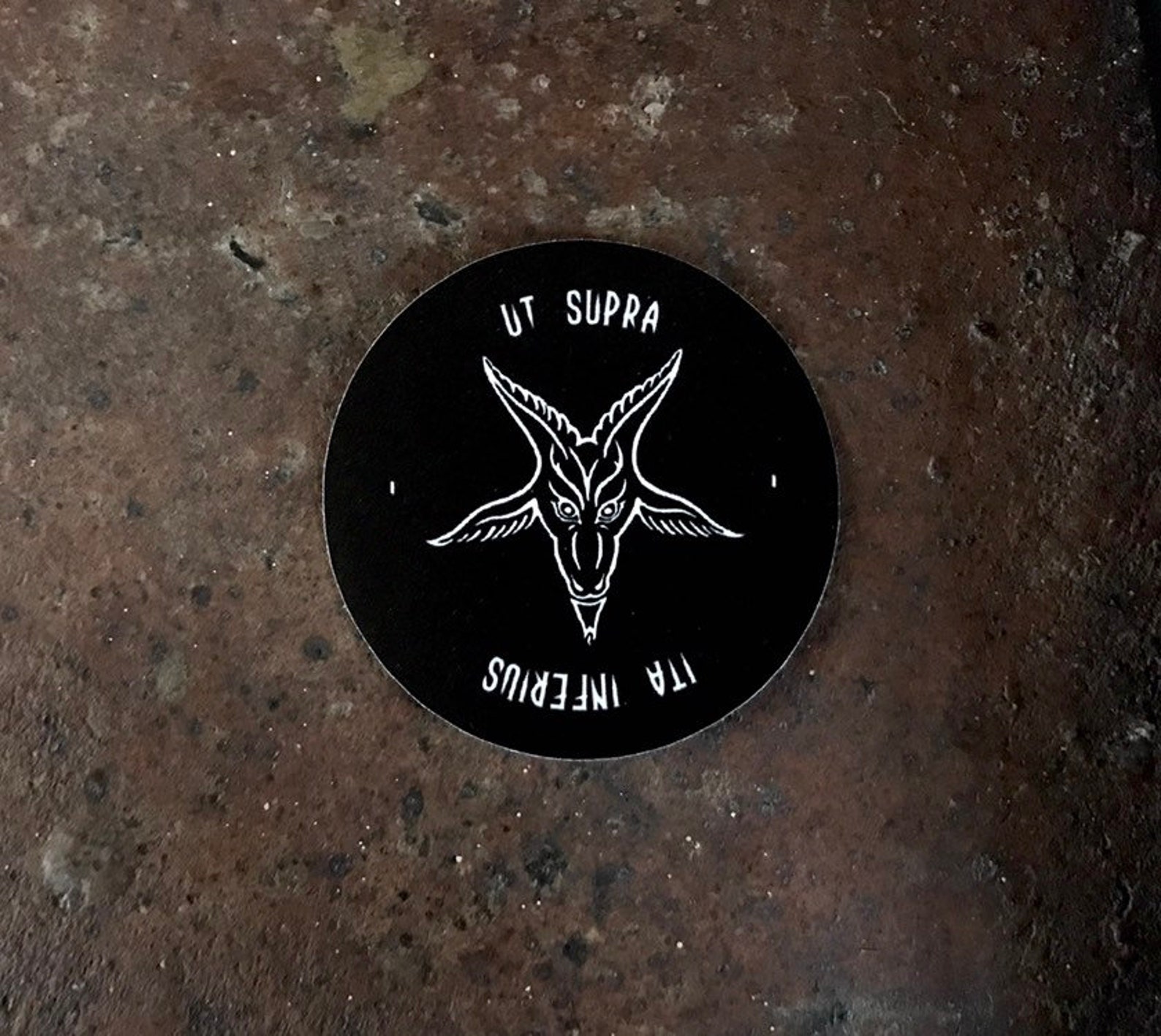 Baphomet Sticker Vinyl Sticker Satanic Stickers as Above so - Etsy