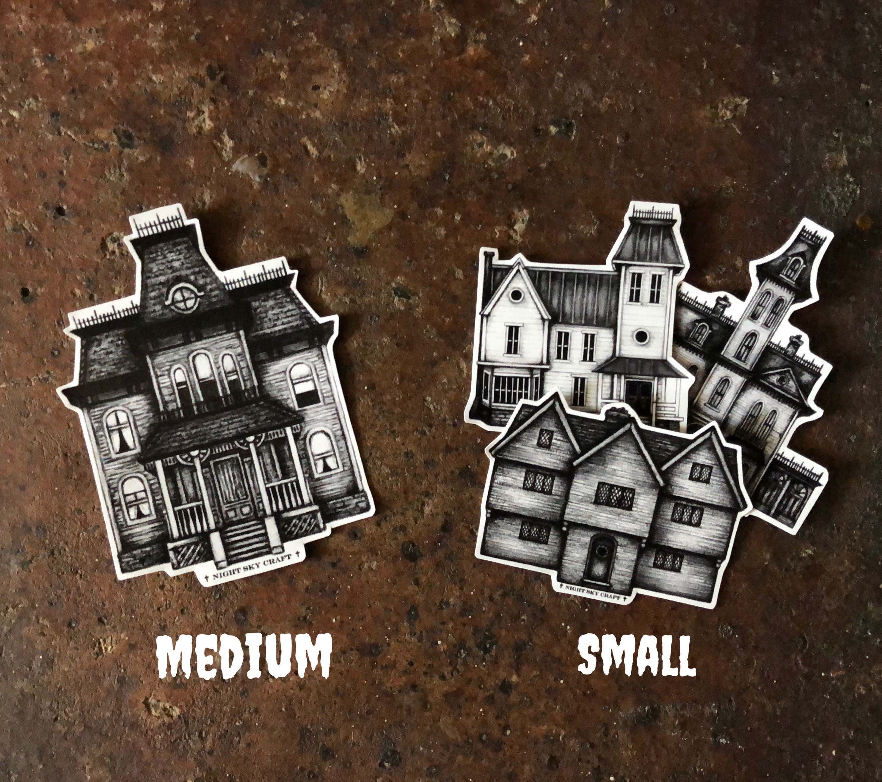 Addams Family Mansion Sticker Vinyl Stickers Haunted House - Etsy Canada