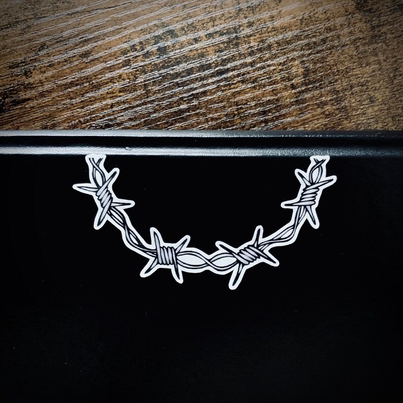 Barbed Wire Vinyl Sticker Tattoo Flash Sticker Vinyl - Etsy