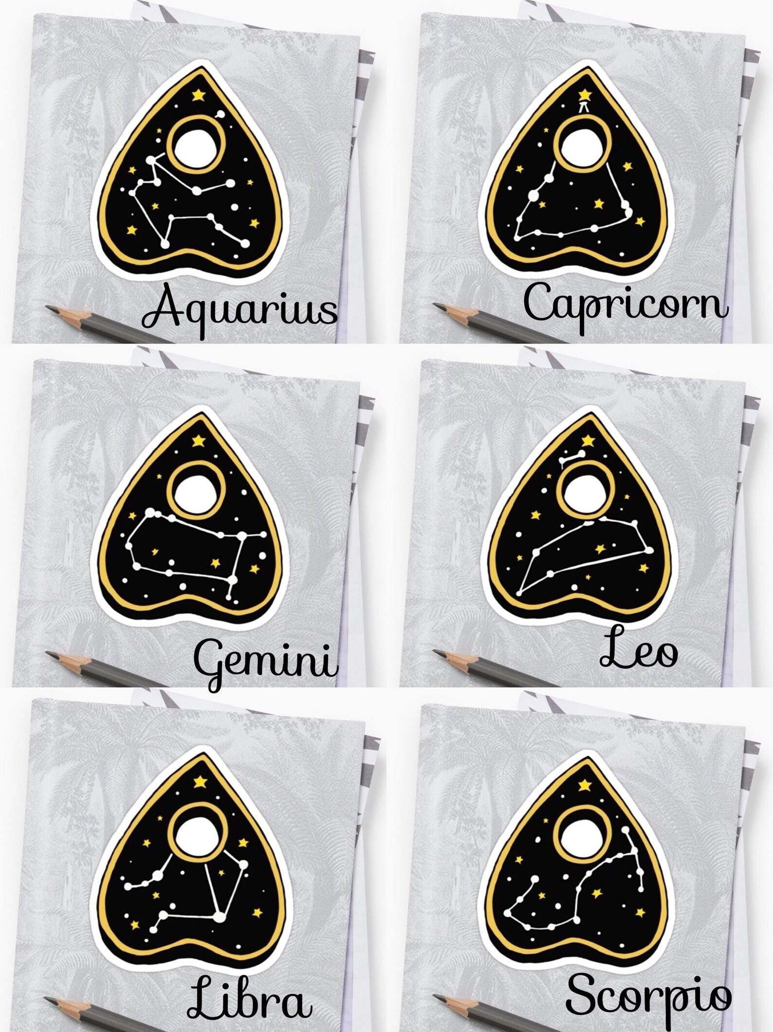 Vinyl Sticker Star Sign Stickers Zodiac Sticker Die Cut | Etsy