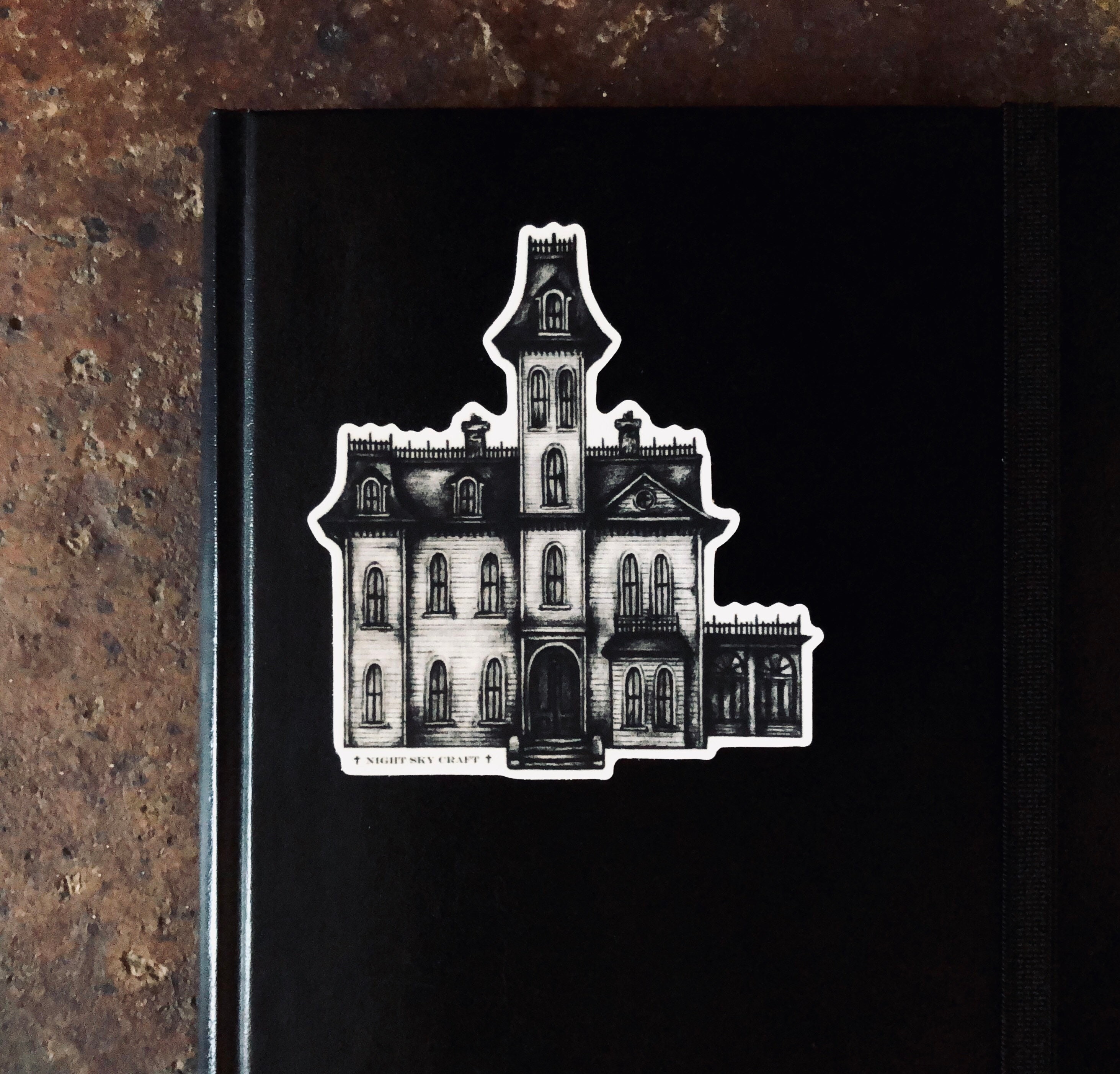 Addams Family Mansion Sticker Vinyl Stickers Haunted House - Etsy Canada