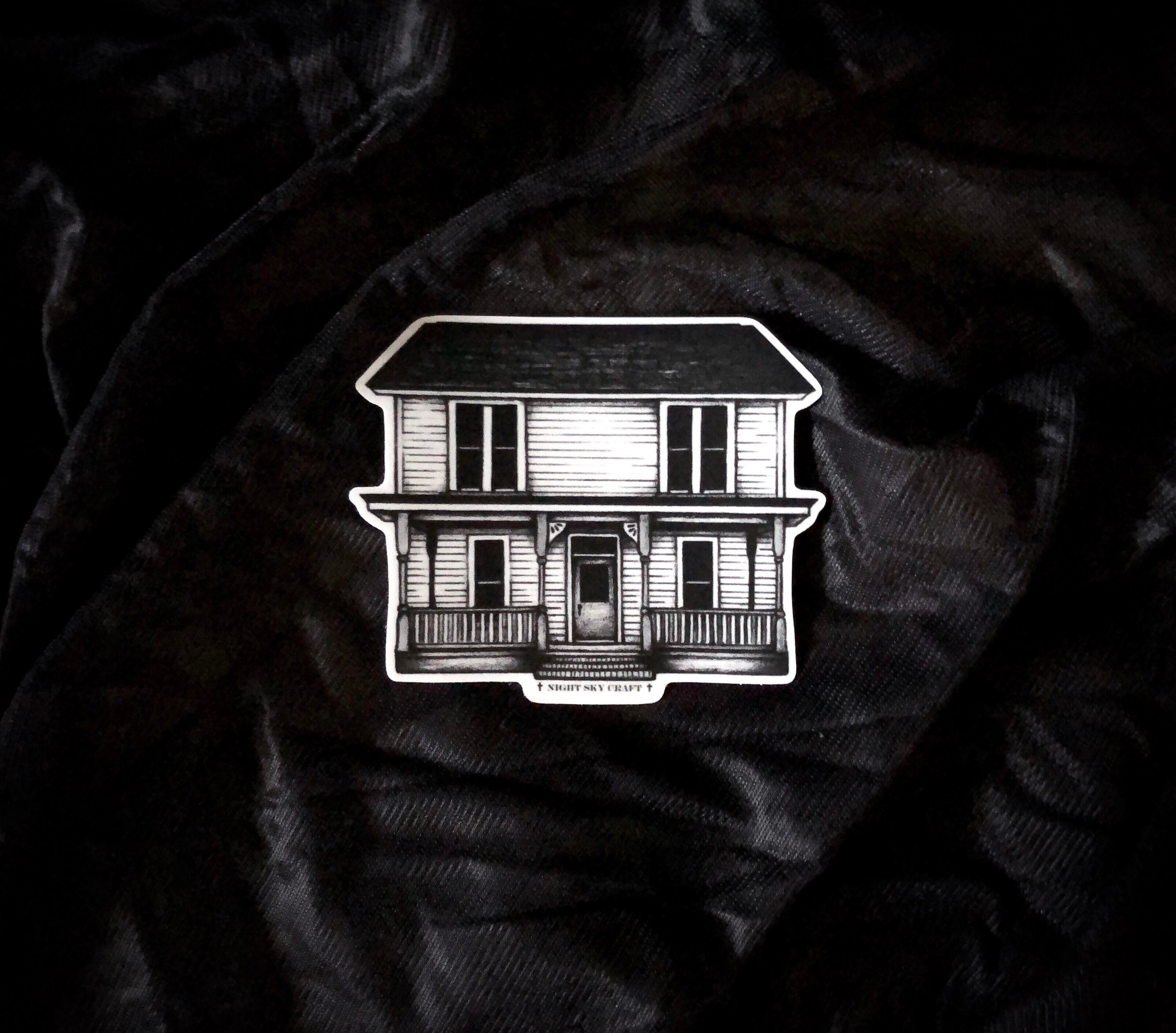 Haunted Residence Sticker Vinyl Stickers Haunted House - Etsy Canada